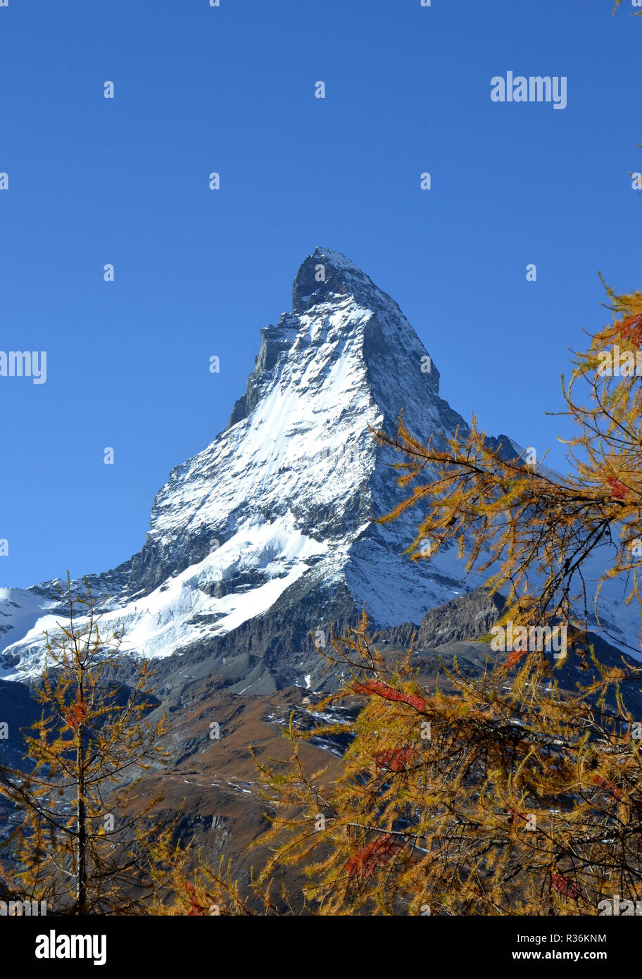 matterhorn in autumn Stock Photo - Alamy