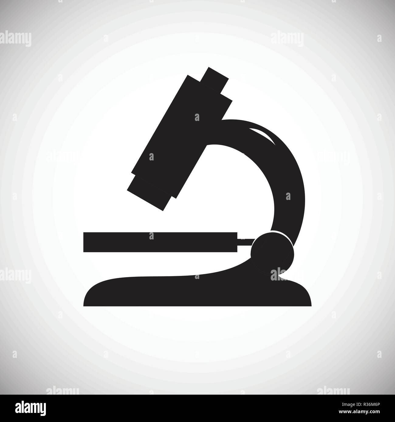 Microscope on white background Stock Vector Image & Art - Alamy