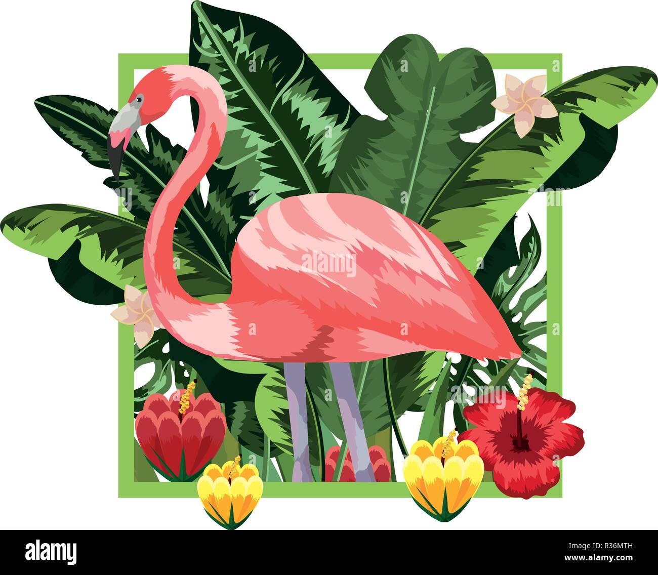 seamless floral pattern with swan cartoon vector illustration graphic ...