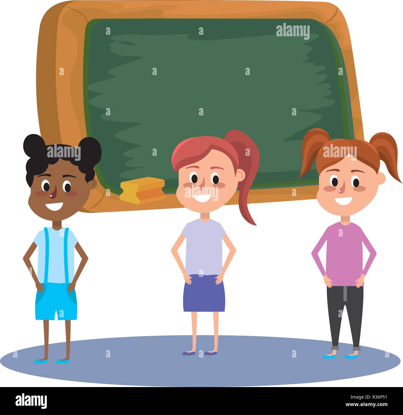 Students In Class Cartoon