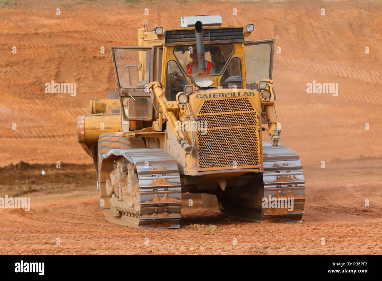 R Billings Caterpillar motor scrapers removing over burden on the early ...