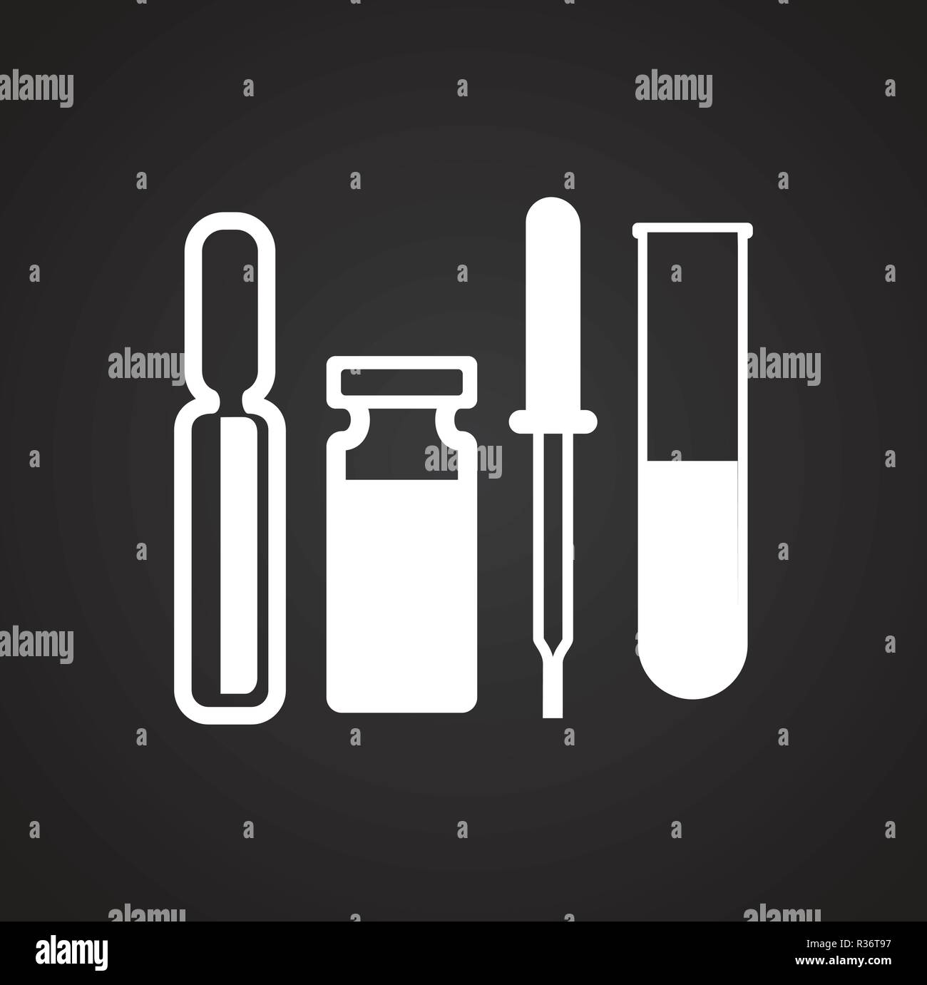 Medical cures on black background icon Stock Vector Image & Art - Alamy