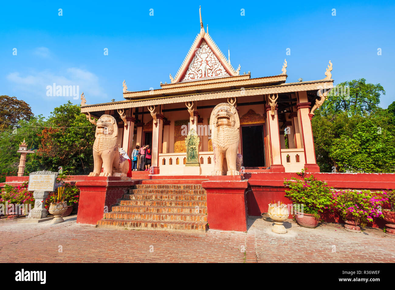 Wat Phnom or Mountain Pagoda is a buddhist temple located in Phnom Penh ...