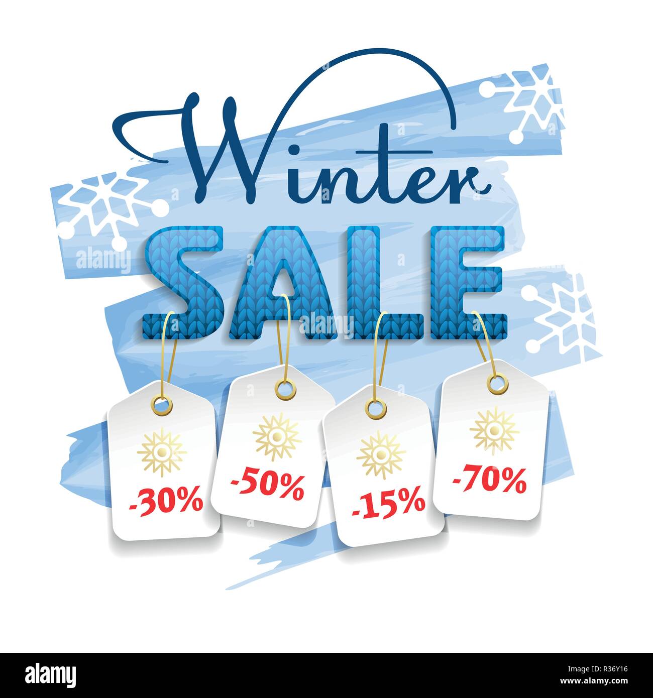 Winter offer text on Stock Vector Images - Alamy