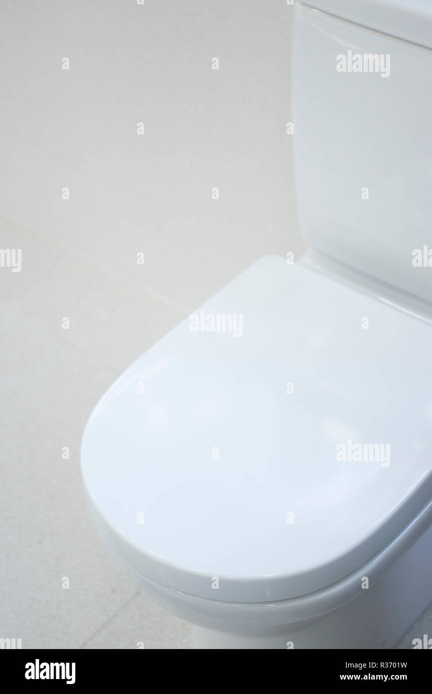 Bathroom showroom display of new design option for toilet home building ...