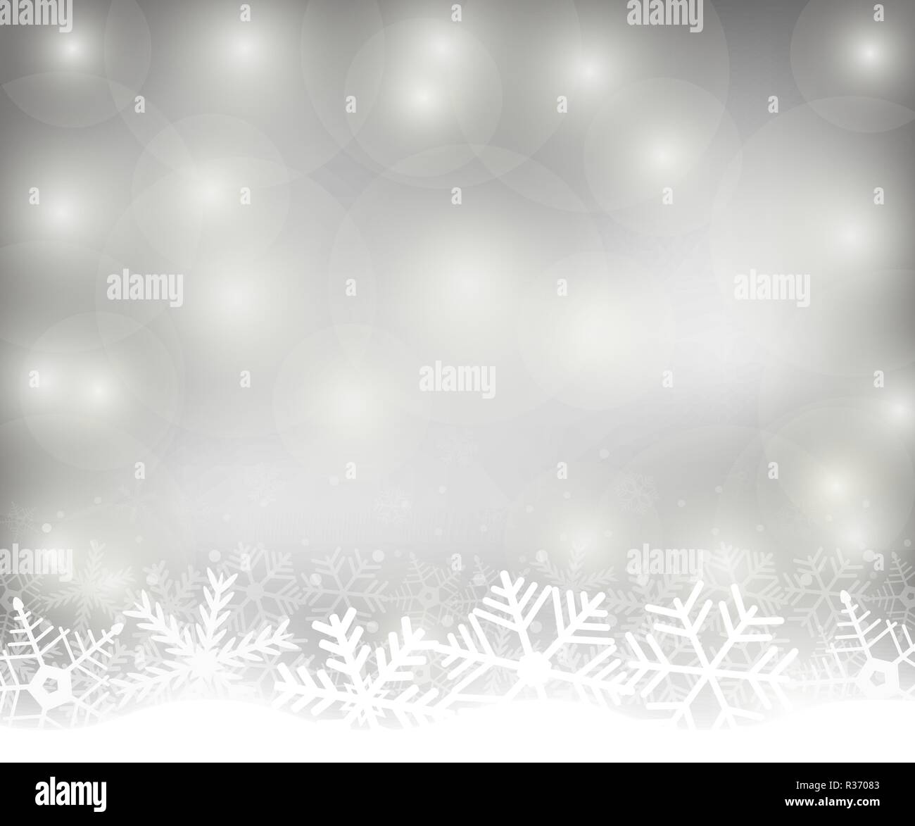 Christmas card silver blue Stock Vector Images - Alamy