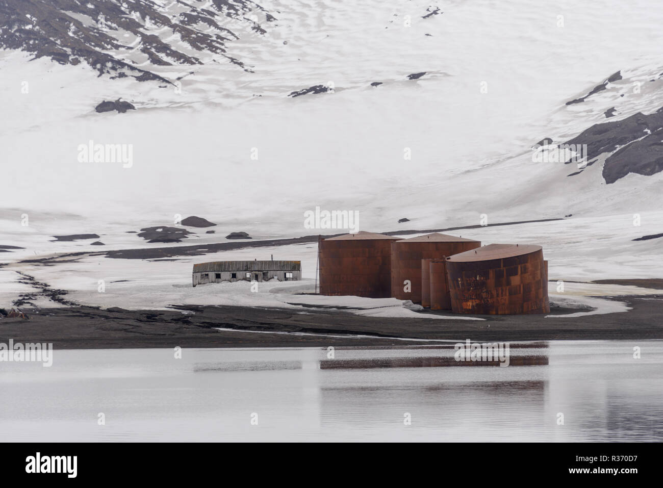 Old whaling station on Deception island, Antarctica Stock Photo - Alamy