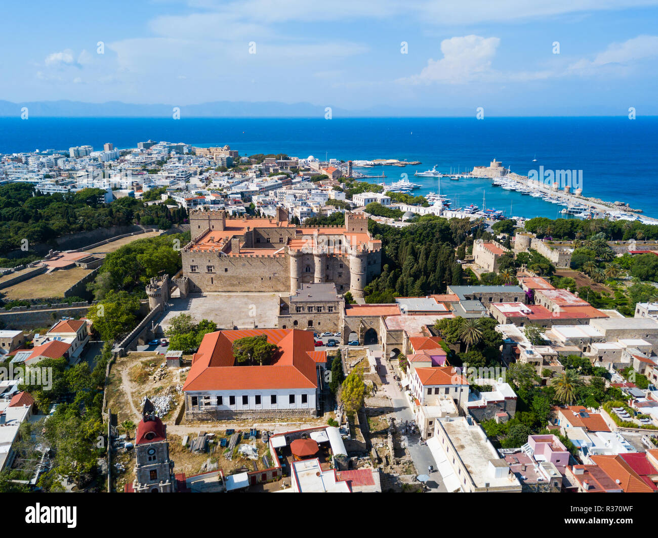 Aerial fort rhodes hi-res stock photography and images - Alamy