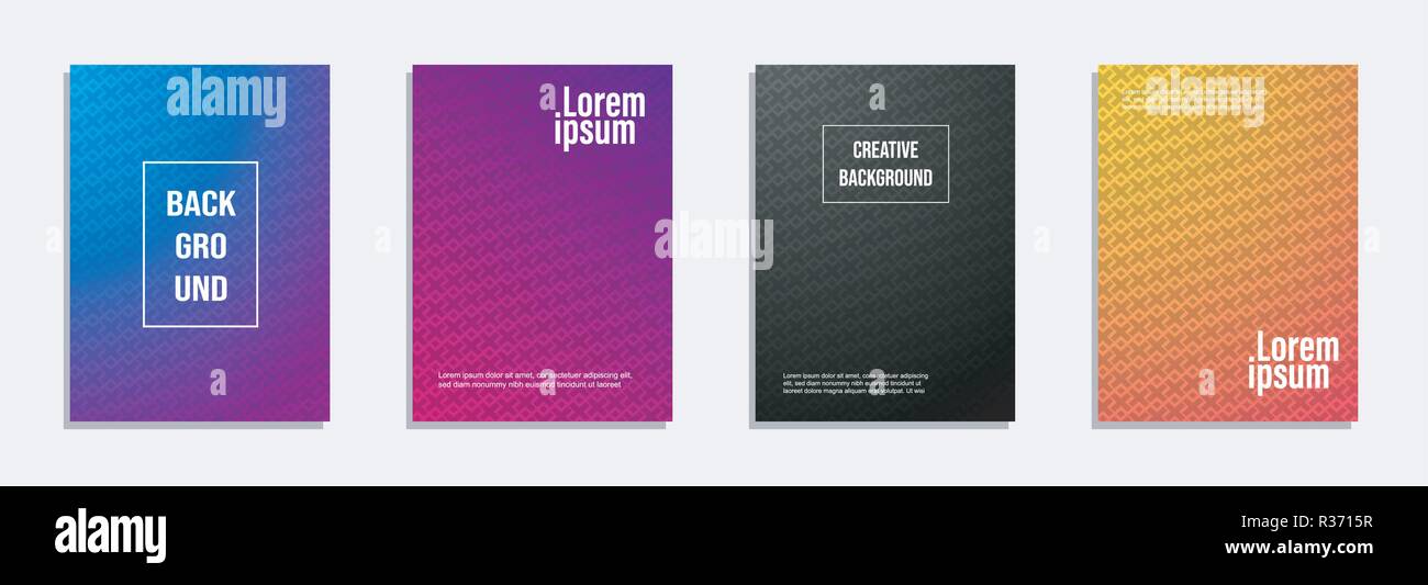 Minimal cover design. Set of geometric pattern background Stock Vector ...