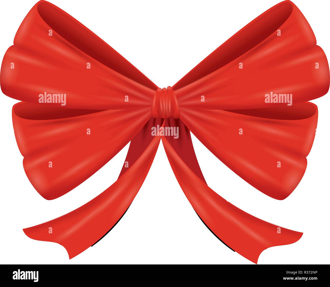 red bow ribbon tape decorative vector illustration design Stock Vector ...