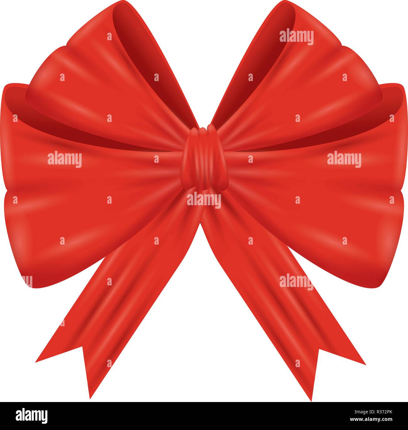red bow ribbon tape decorative vector illustration design Stock Vector ...