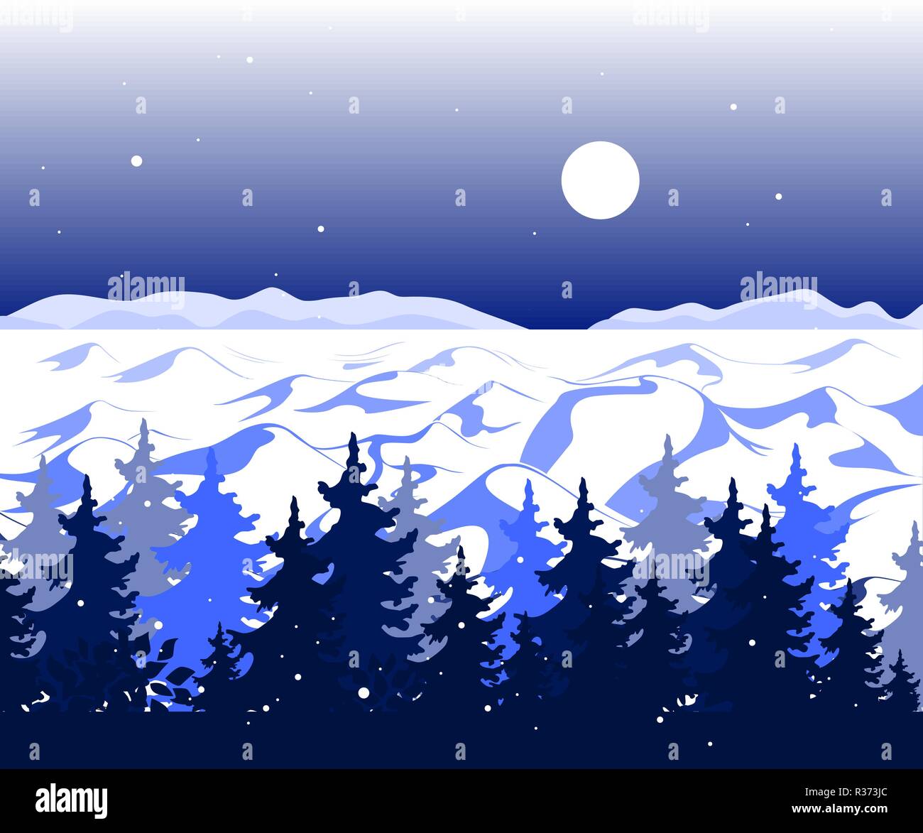 Beautiful panoramic view on Stock Vector Images - Alamy