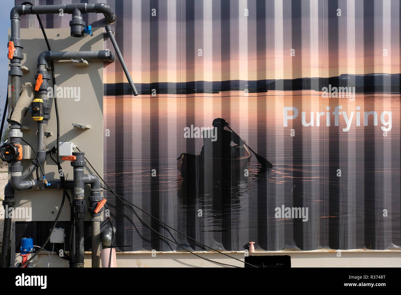 View of Shafdan Wastewater Treatment Plant, Israel’s main wastewater ...