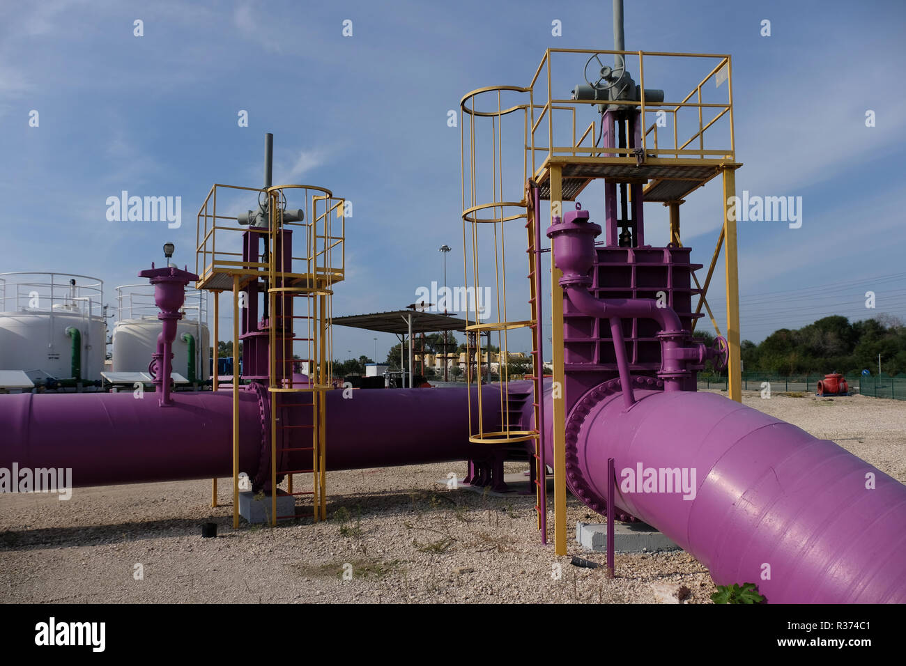 View of Shafdan Wastewater Treatment Plant, Israel’s main wastewater ...