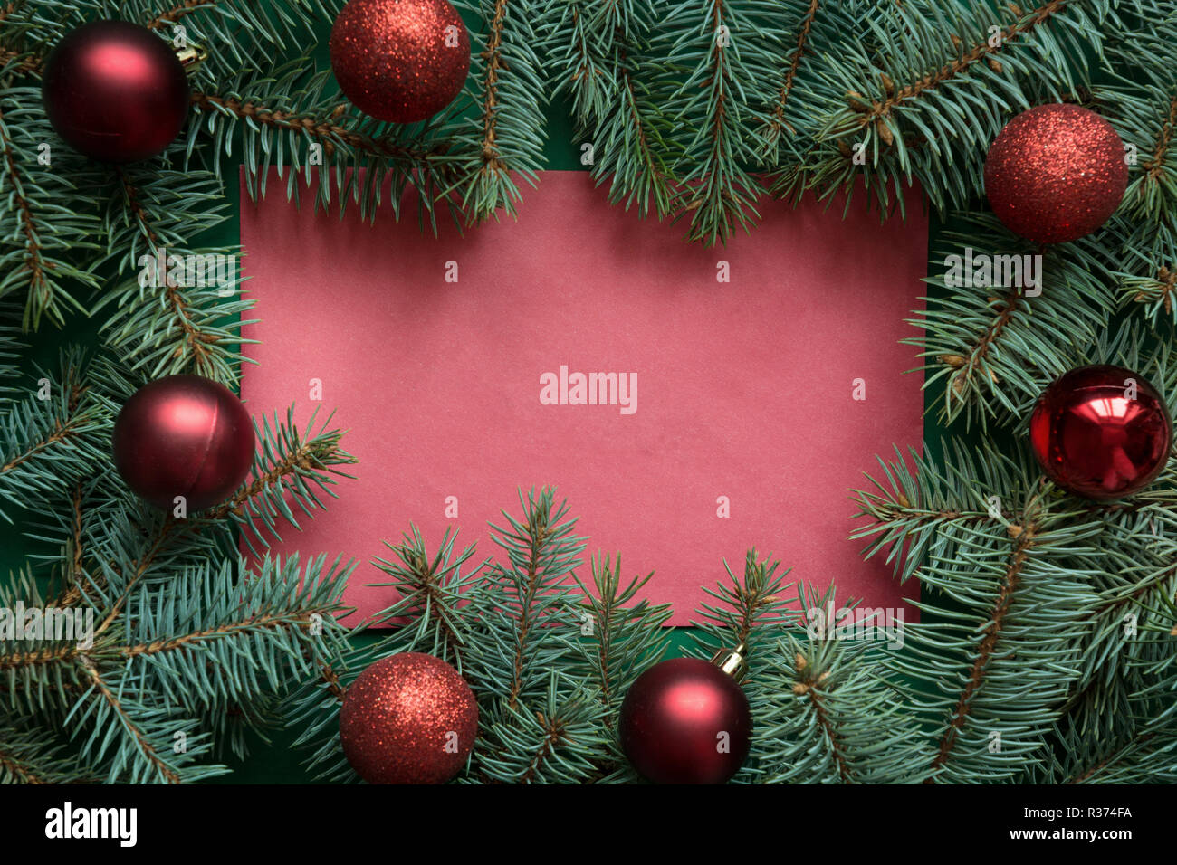 Christmas Card Borders Red