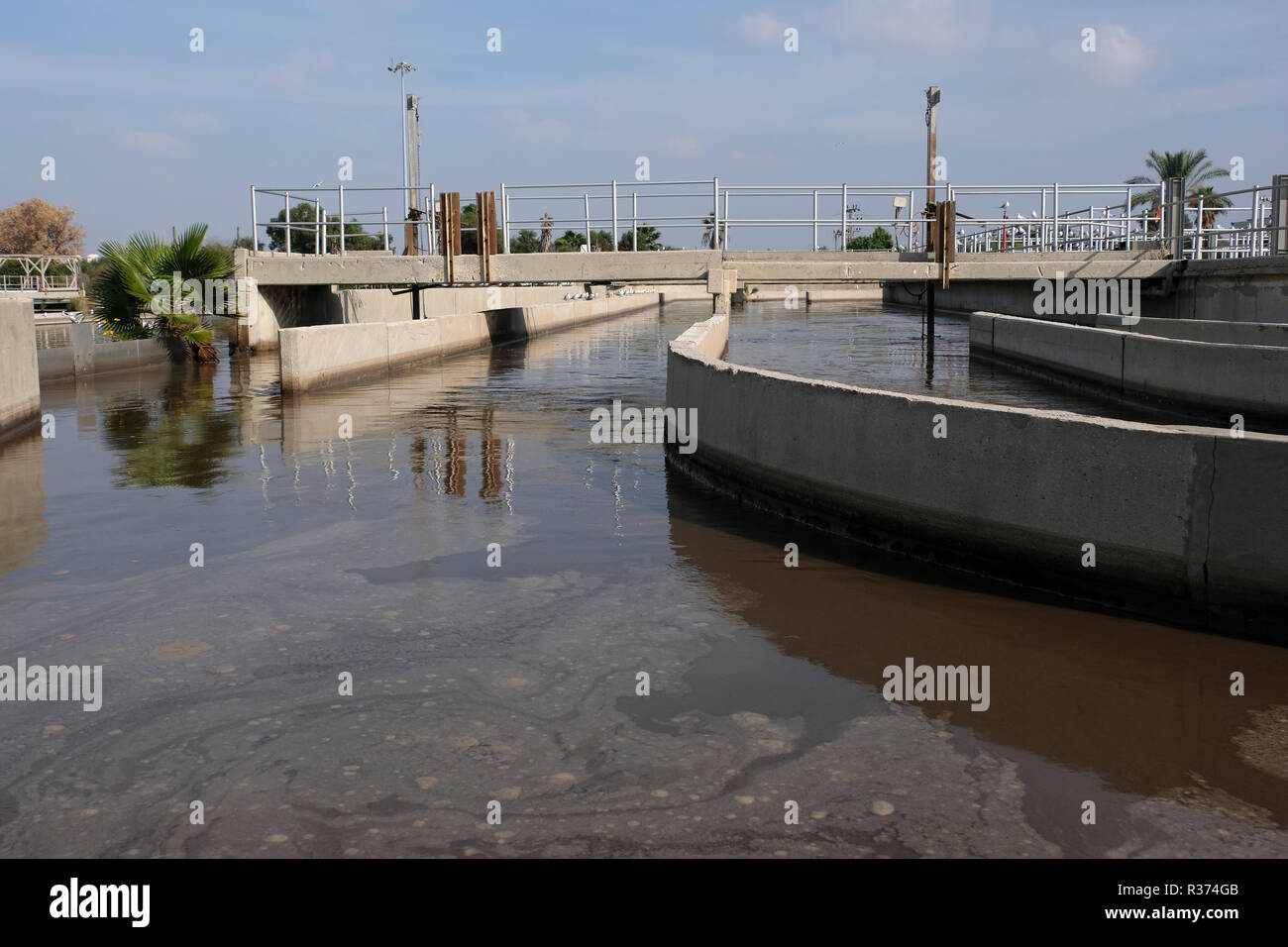 View of Shafdan Wastewater Treatment Plant, Israel’s main wastewater ...