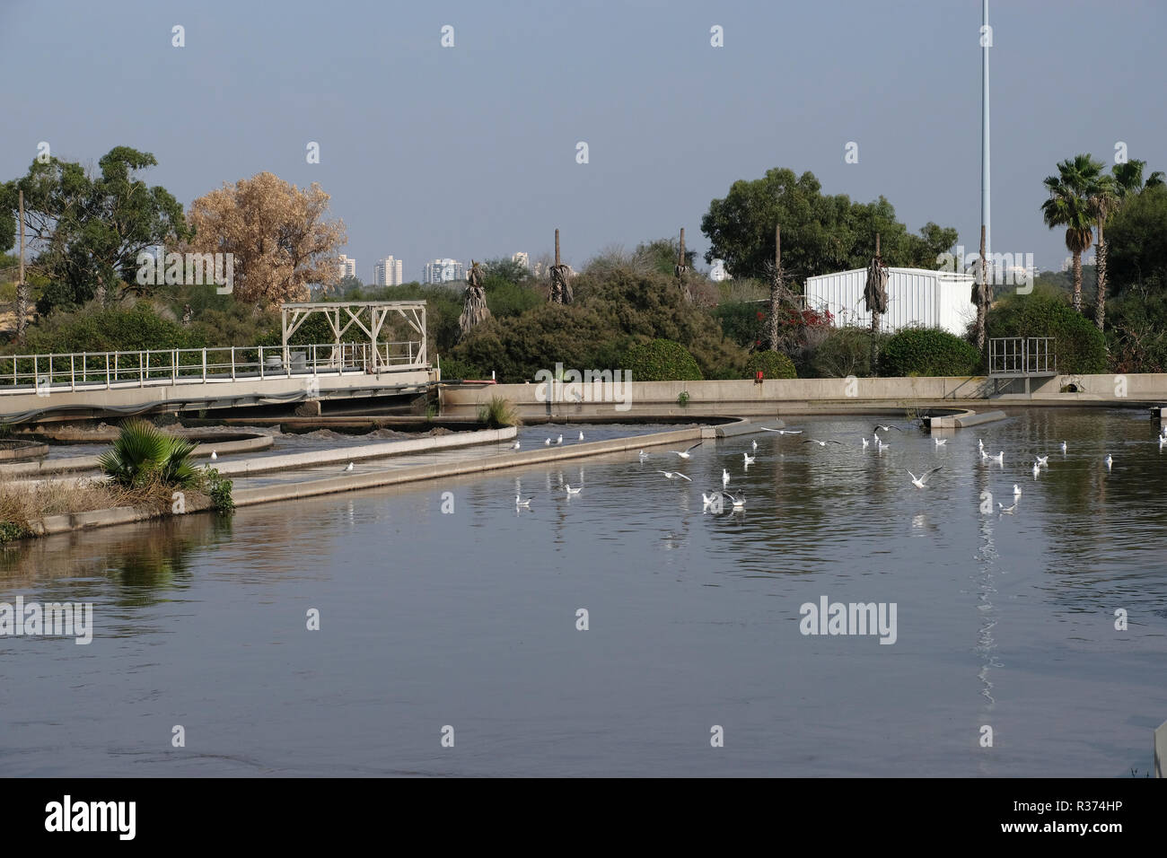 View of Shafdan Wastewater Treatment Plant, Israel’s main wastewater ...
