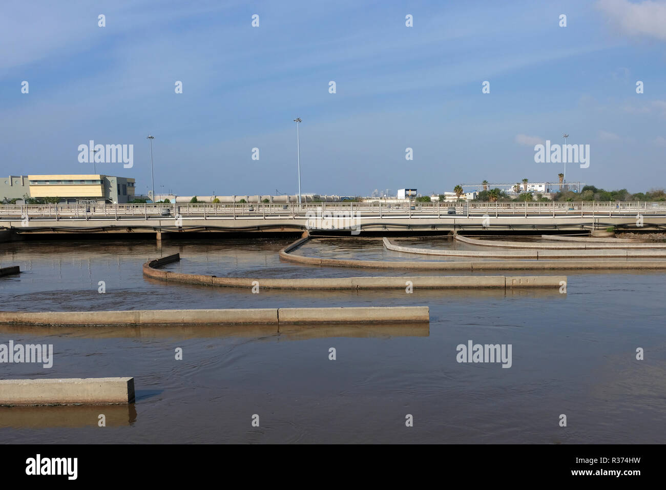 View of Shafdan Wastewater Treatment Plant, Israel’s main wastewater ...