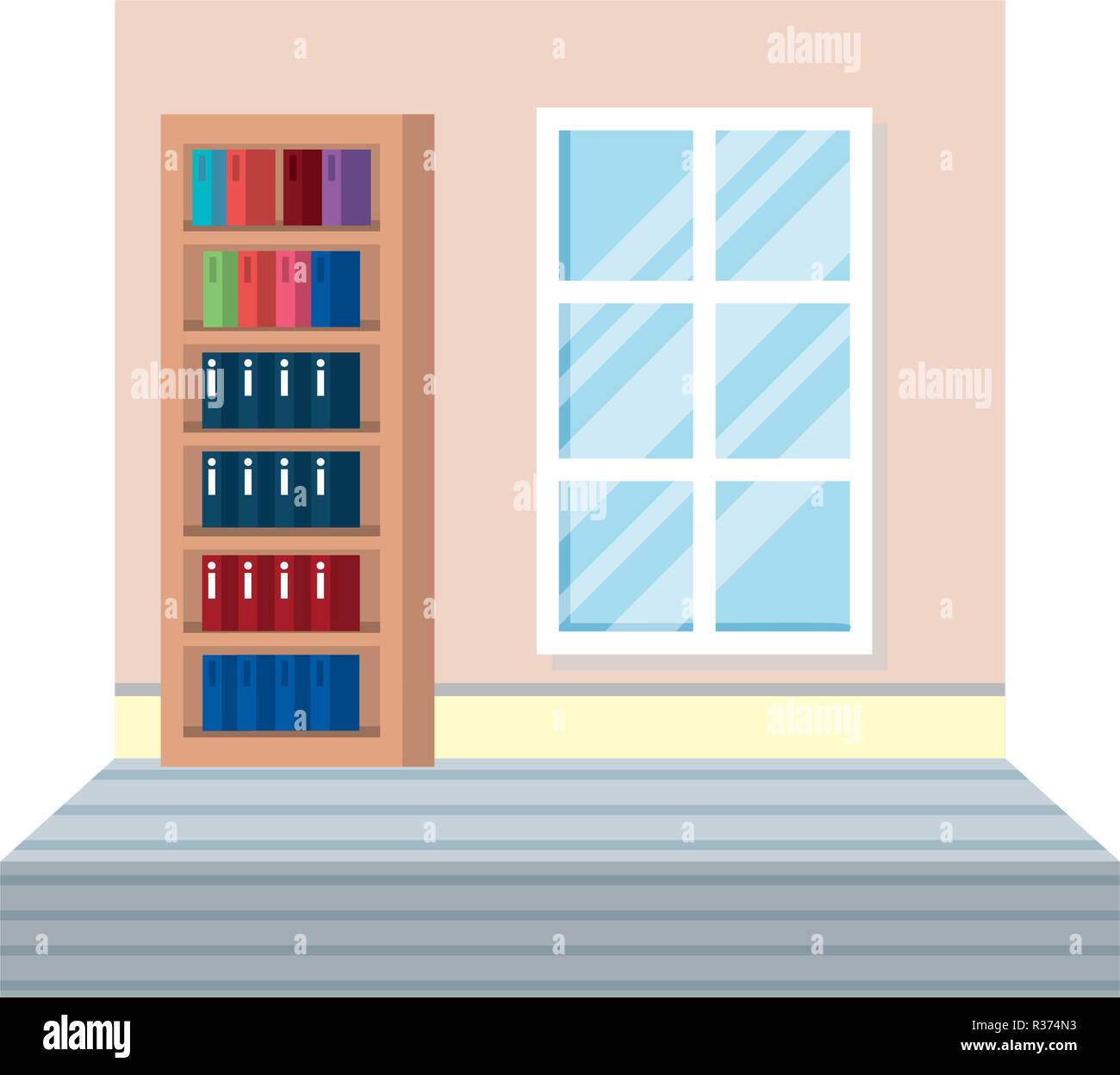 workplace office scene icon vector illustration design Stock Vector ...