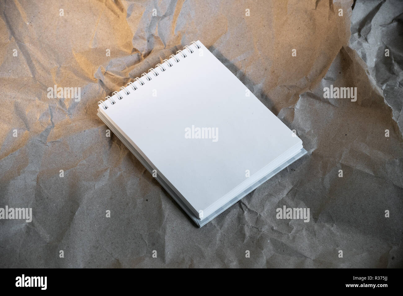 Blank white notepad, template for branding identity Stock Photo - Alamy