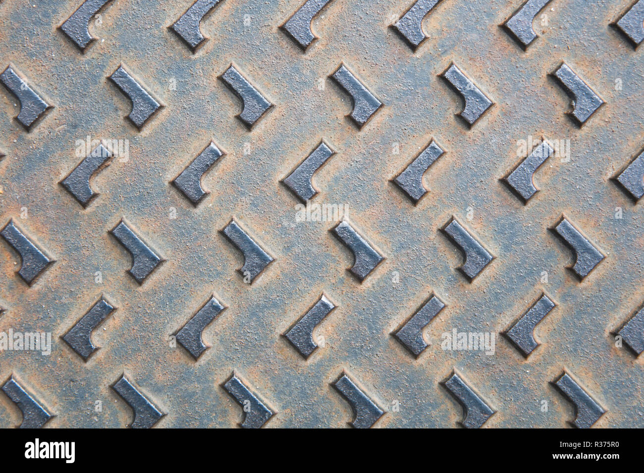 Detail of the manhole cover metallic backdrop Stock Photo - Alamy
