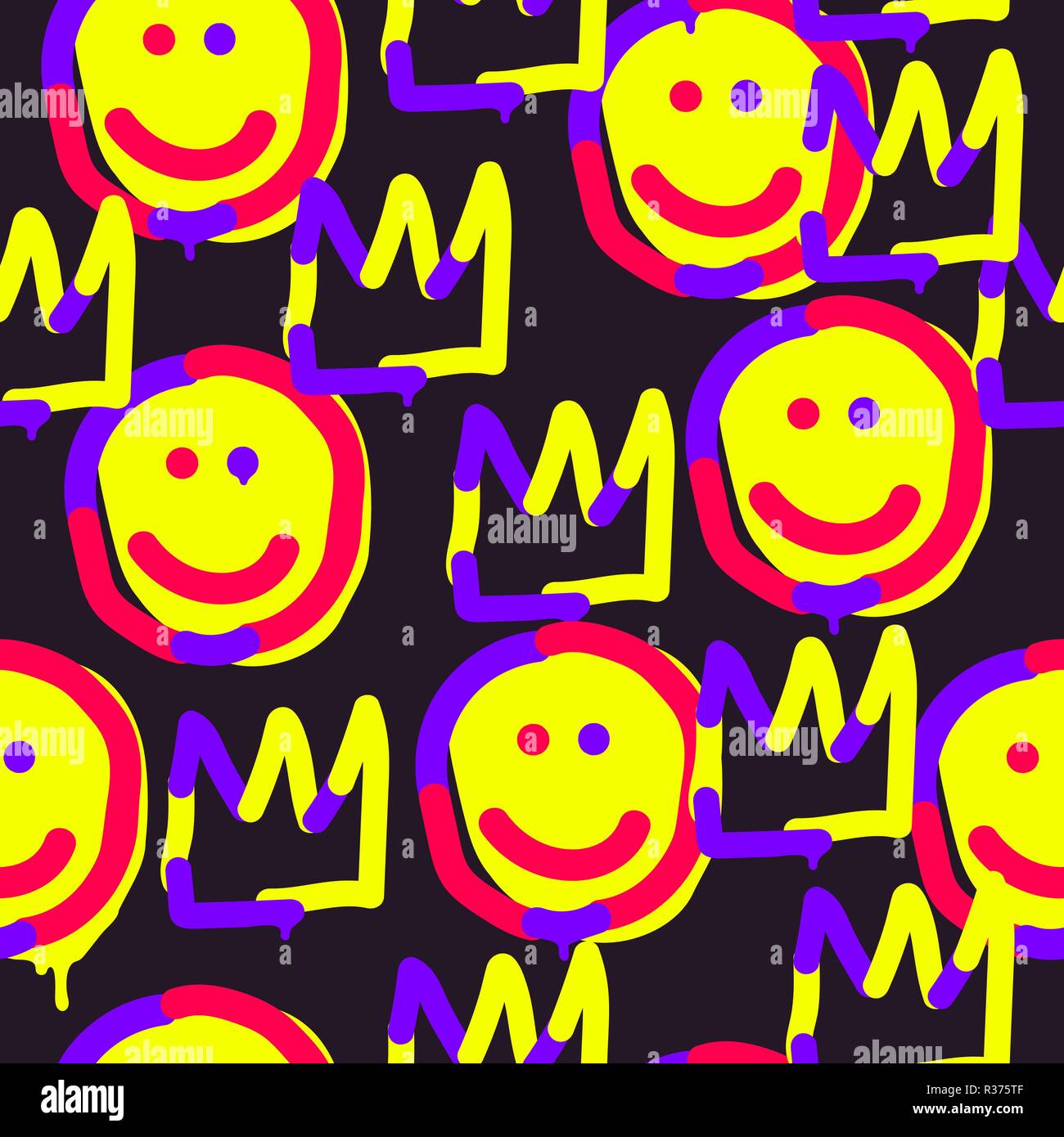 Vector seamless patterns. Trendy endless unique wallpaper Stock Vector ...