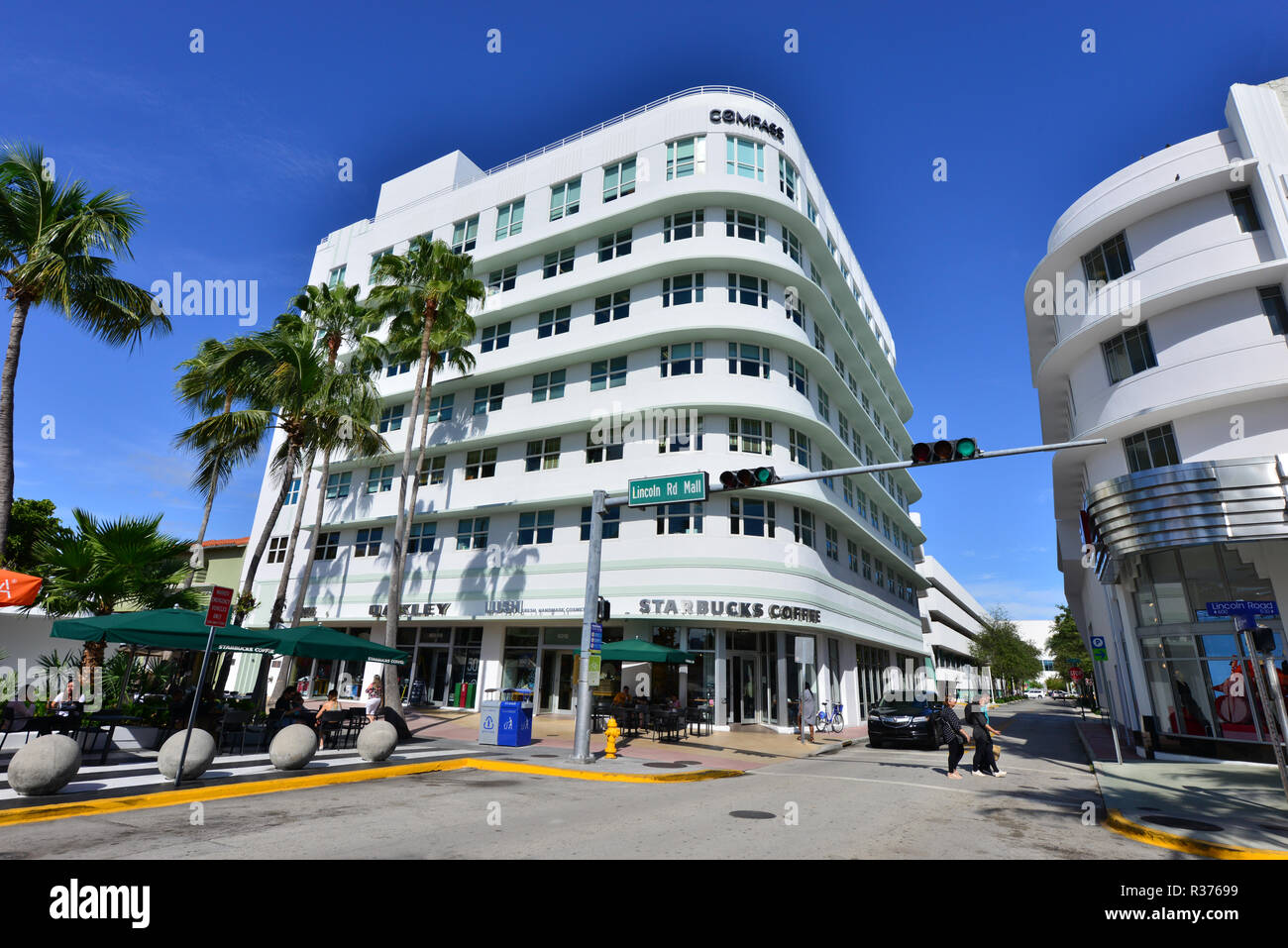 Ocean boulevard in Miami Stock Photo - Alamy