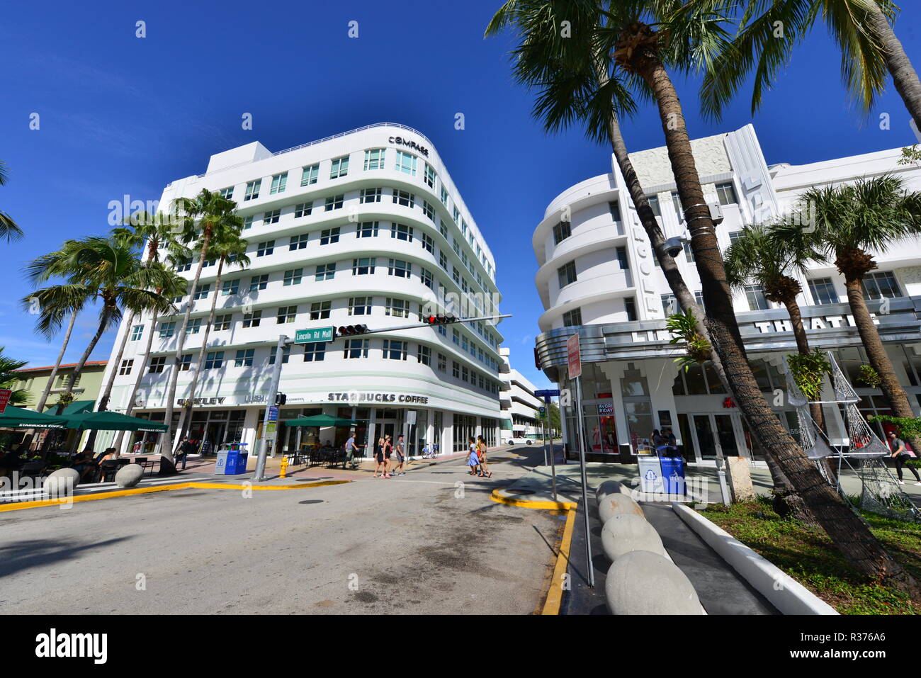 Ocean boulevard in Miami Stock Photo - Alamy