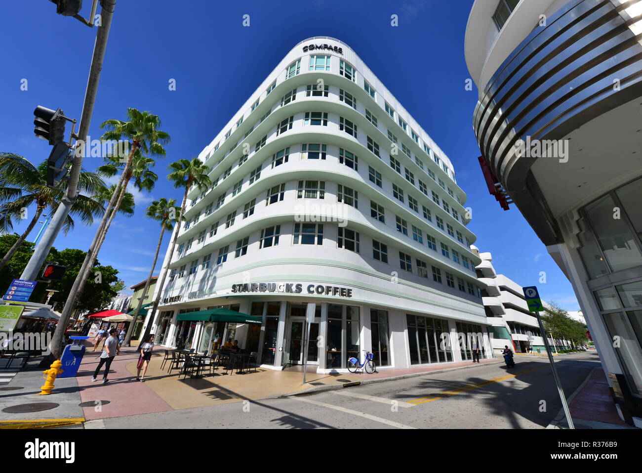 Ocean boulevard in Miami Stock Photo - Alamy