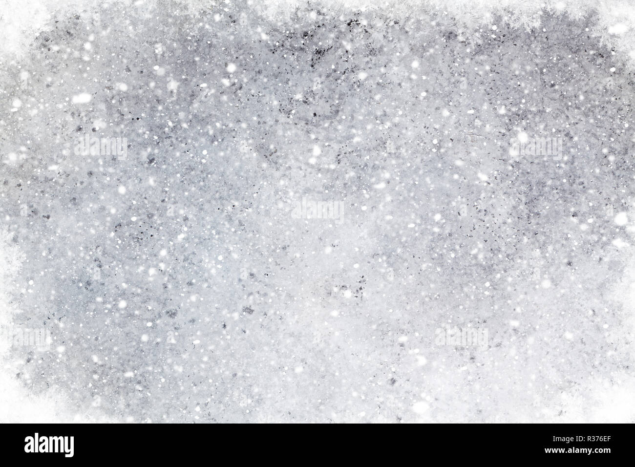 Light gray stone texture background with snow and frost. Christmas ...
