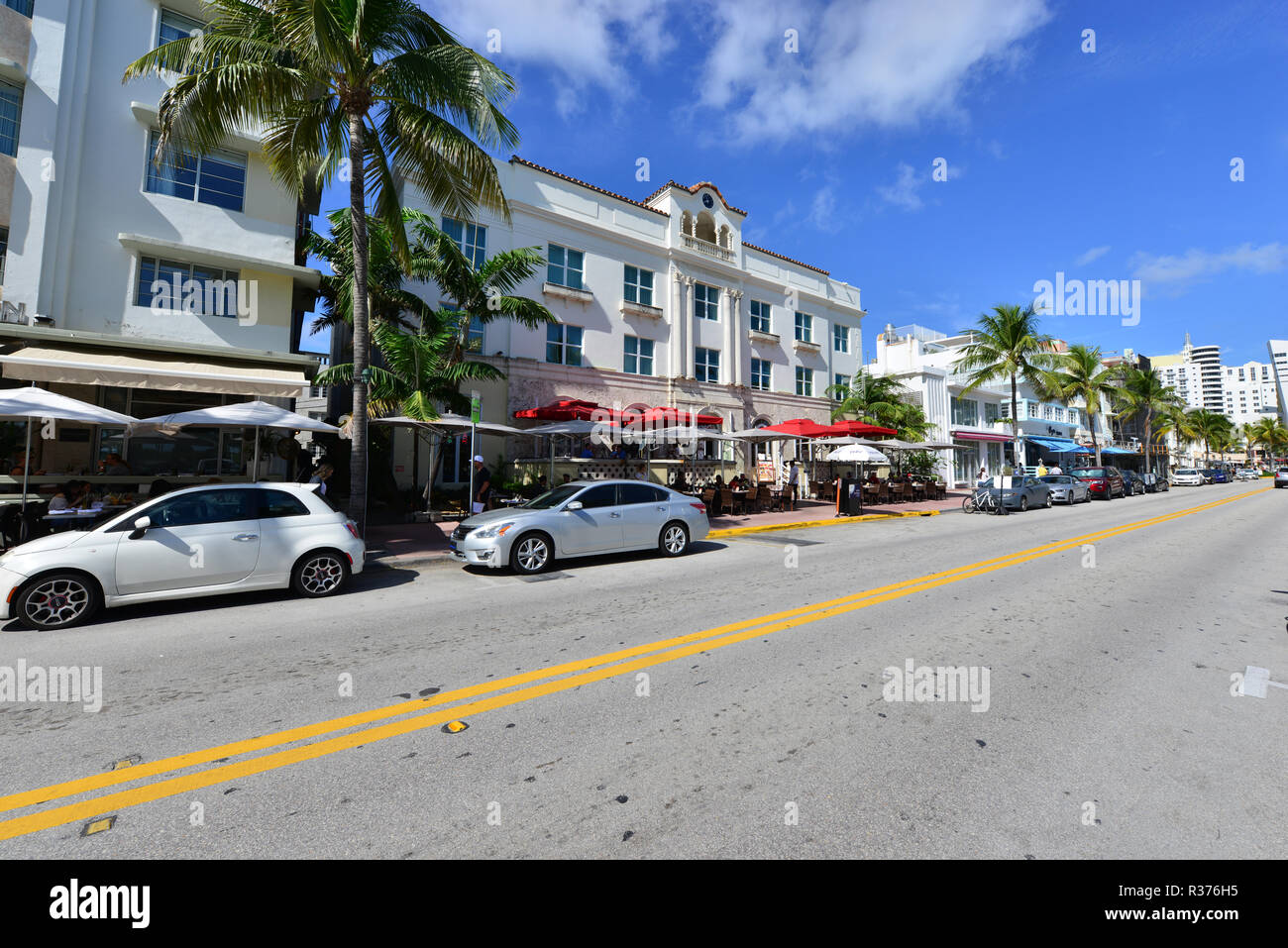 Ocean boulevard in Miami Stock Photo - Alamy
