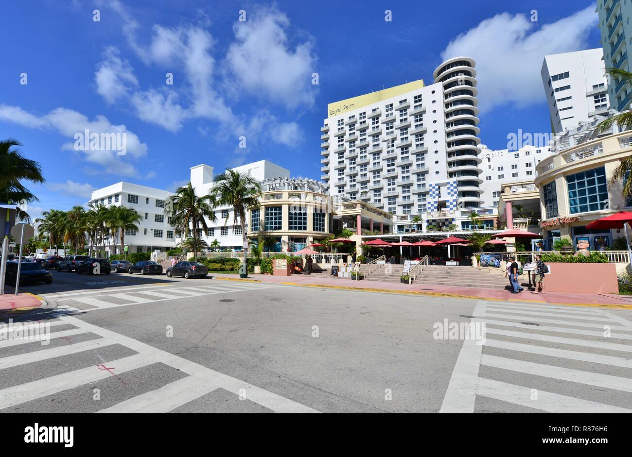 Ocean boulevard in Miami Stock Photo - Alamy