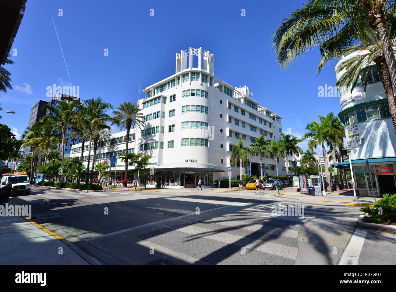 Ocean boulevard in Miami Stock Photo - Alamy