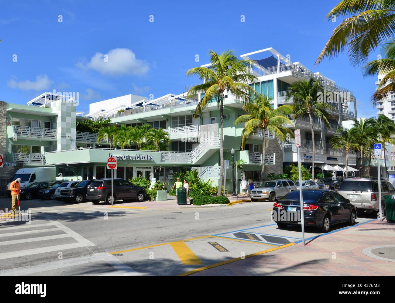 Ocean boulevard in Miami Stock Photo - Alamy
