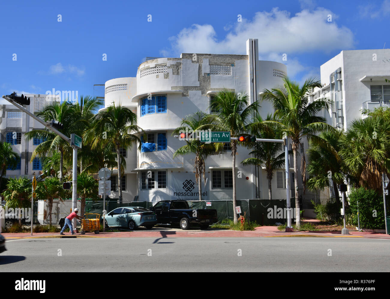 Ocean boulevard in Miami Stock Photo - Alamy
