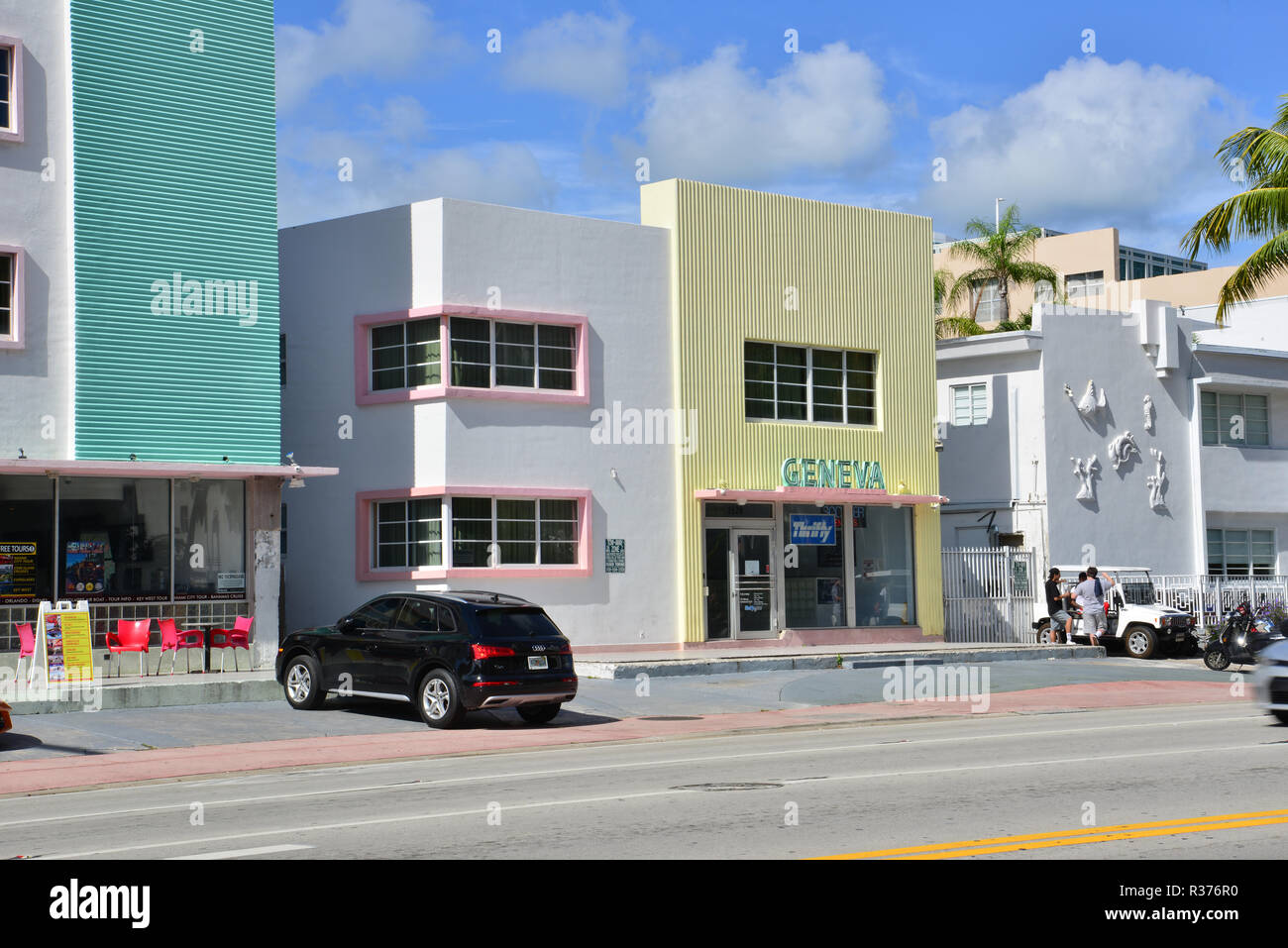 Ocean boulevard in Miami Stock Photo - Alamy