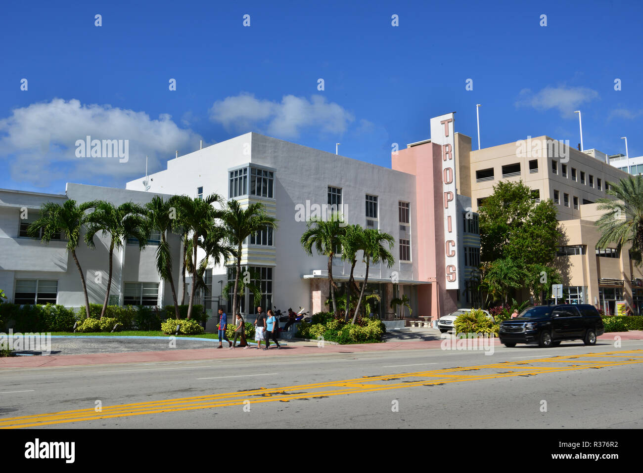 Ocean boulevard in Miami Stock Photo - Alamy
