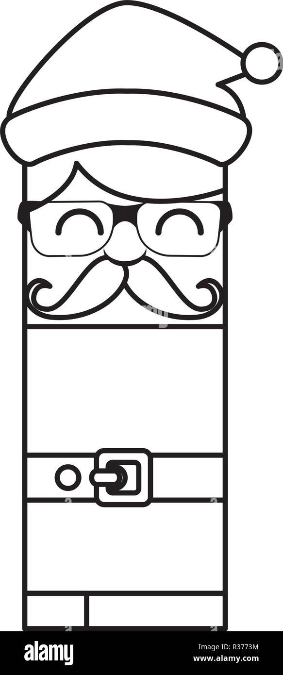 Christmas card beard mustache Black and White Stock Photos & Images - Alamy