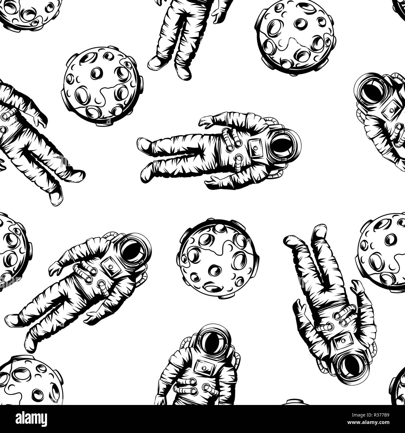 Vector moons Black and White Stock Photos & Images - Alamy