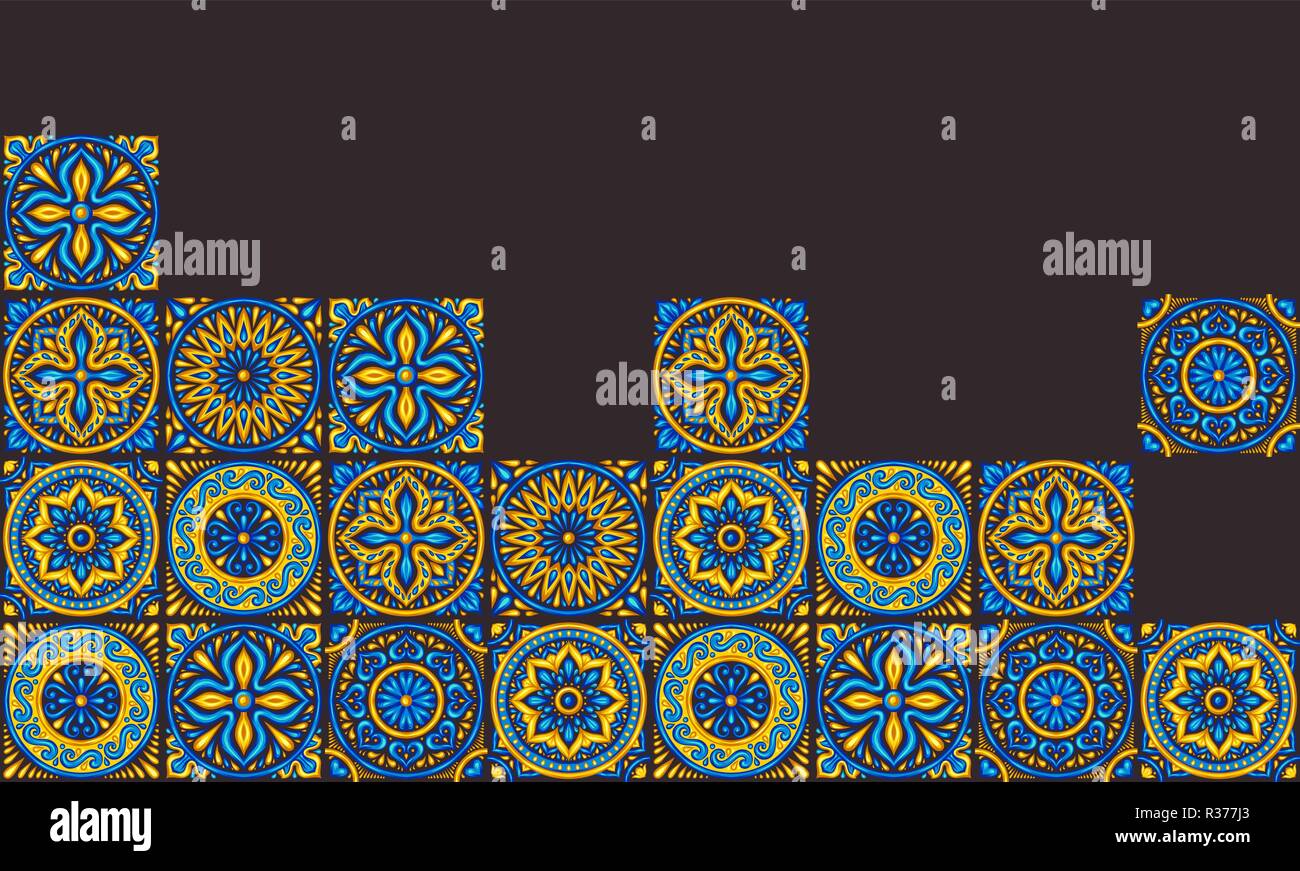 Moroccan ceramic tile background Stock Vector Image & Art - Alamy