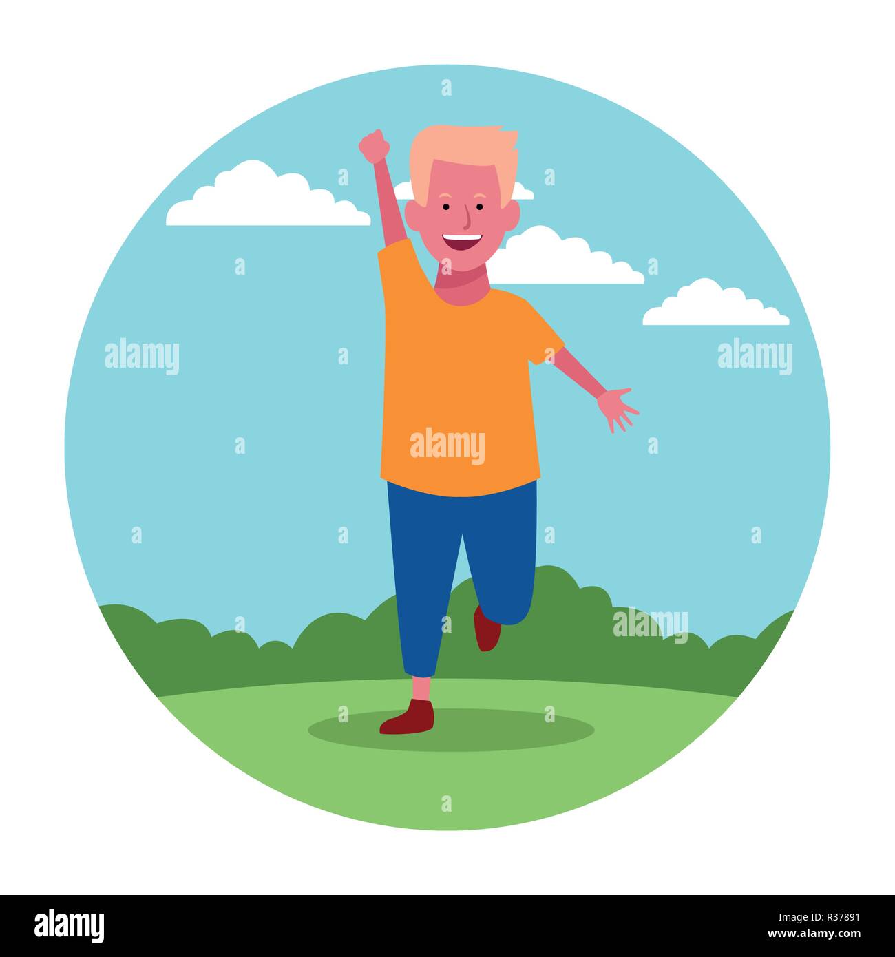 Children family friends portrait kids Stock Vector Images - Alamy