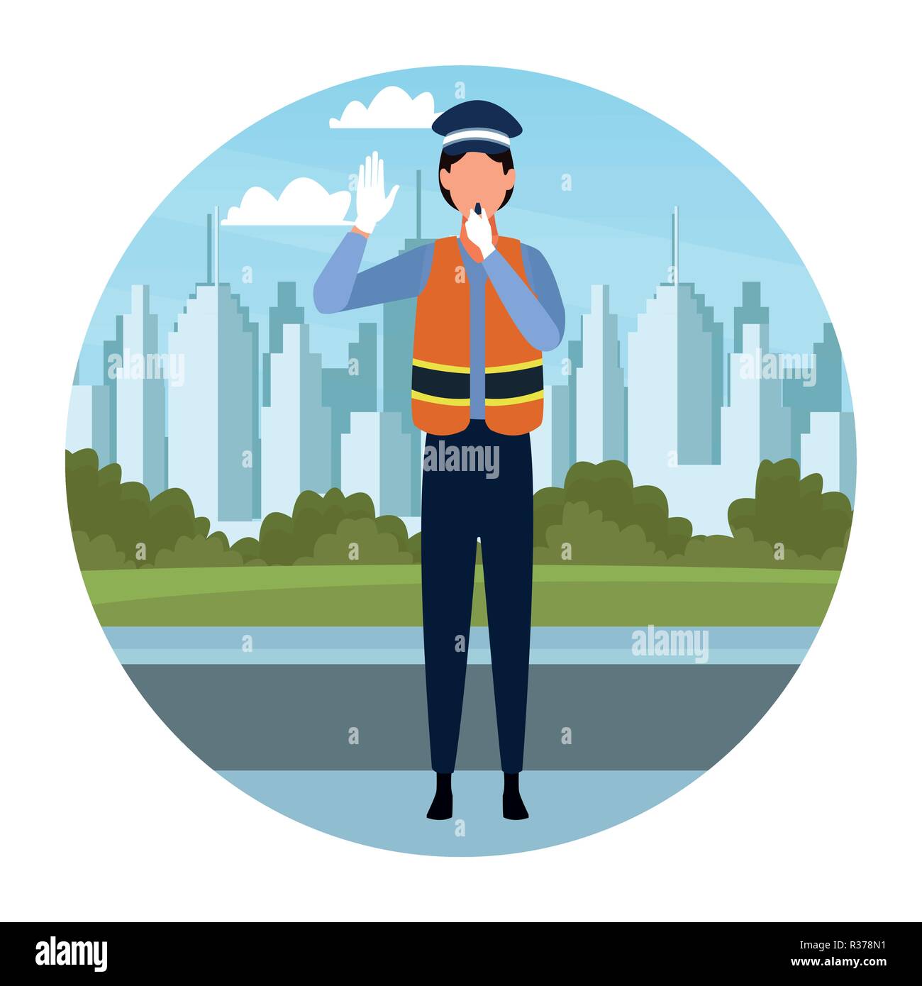 Transit agent at city Stock Vector Image & Art - Alamy