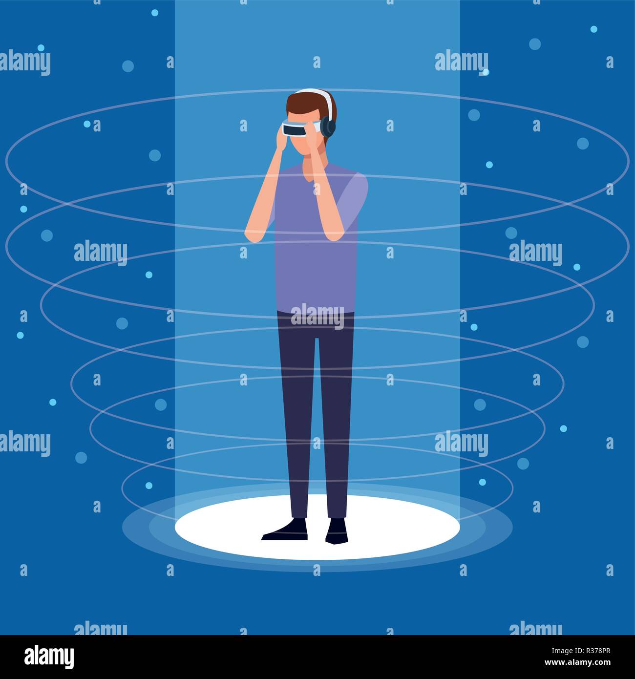 Virtual reality technology Stock Vector Image & Art - Alamy
