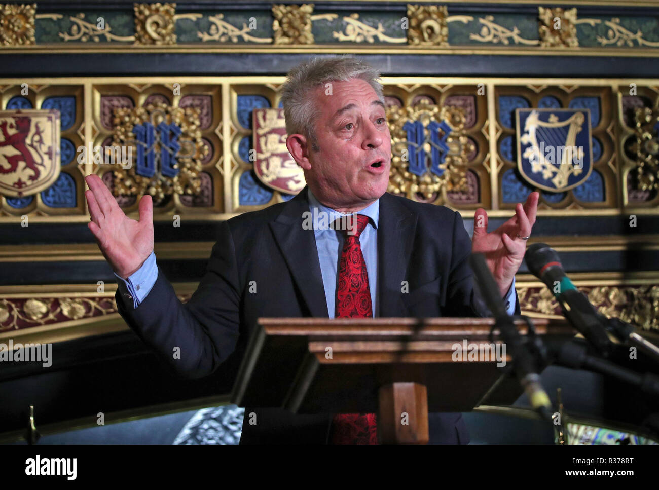 Commons Speaker John Bercow speaking at an Association of Jewish ...