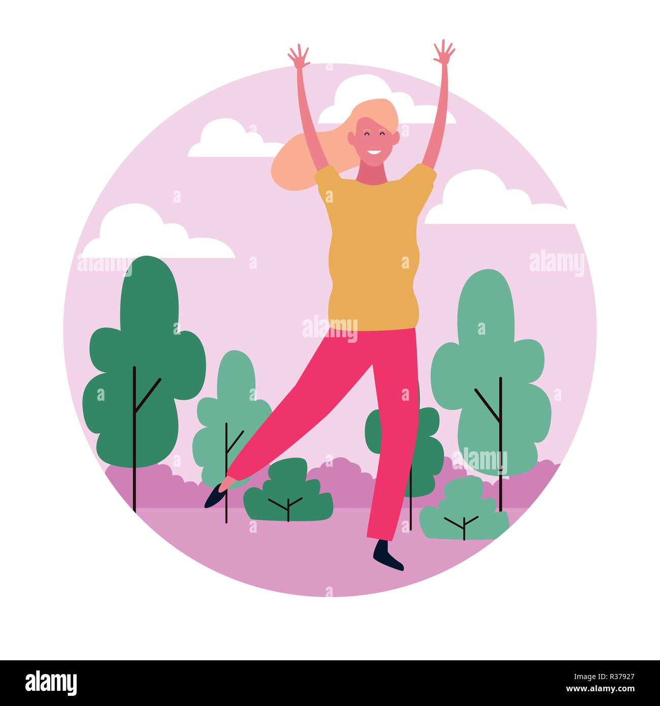 dancing woman avatar Stock Vector Image & Art - Alamy