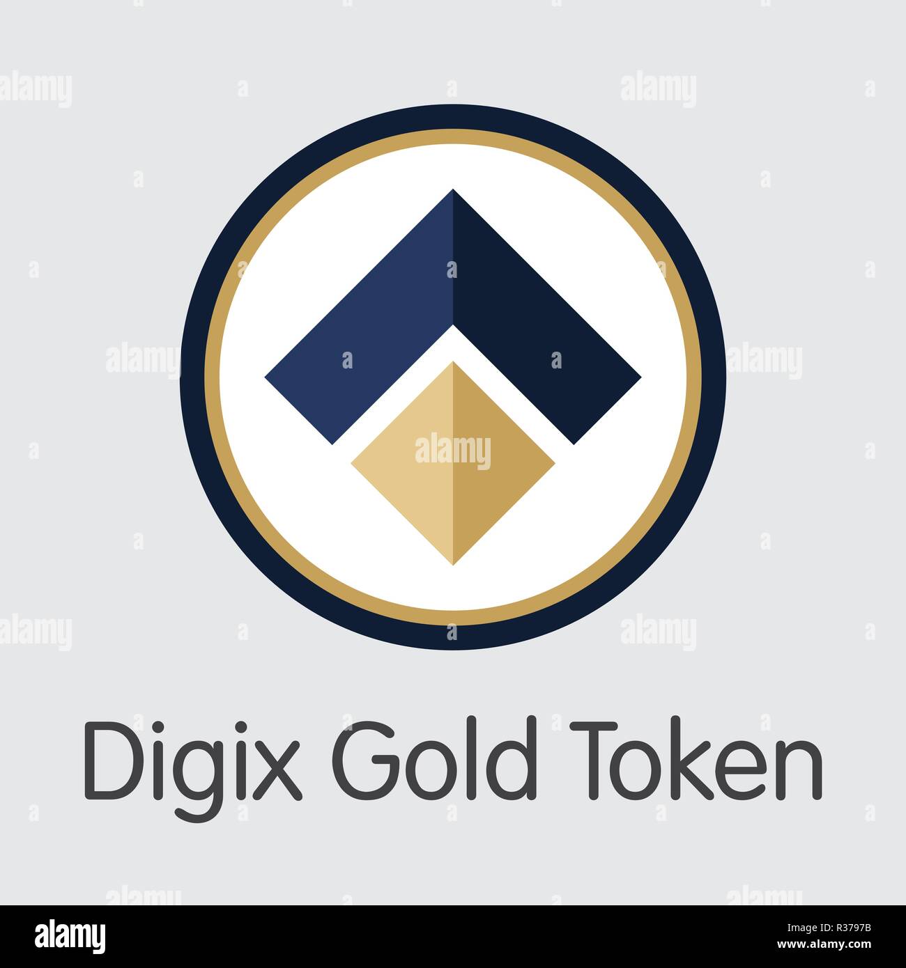 Digix gold token Stock Vector Images - Alamy