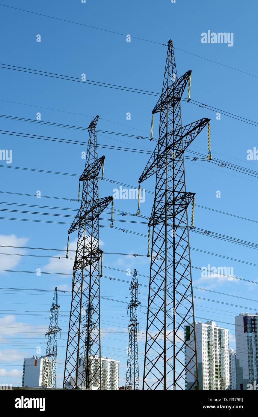 Electric current transmission line.Designed for power transmission.It ...