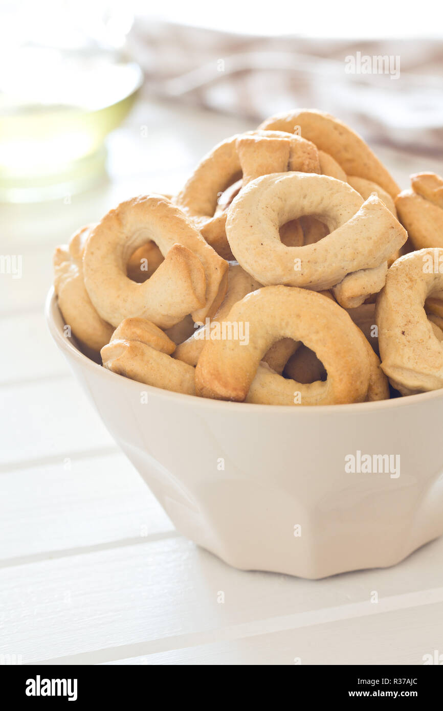 Crunchy traditional taralli snacks hi-res stock photography and images ...