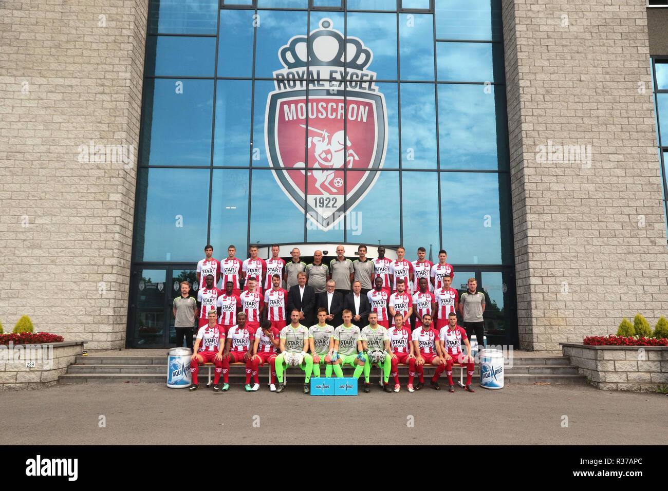 MOUSCRON, BELGIUM - JULY 13 : 2018 - 2019 season photo shoot of Royal ...