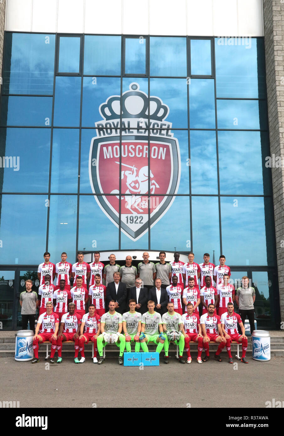 MOUSCRON, BELGIUM - JULY 13 : 2018 - 2019 season photo shoot of Royal ...